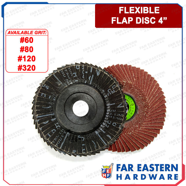 SUNCOM Flexible Flap Disc 4" #60 #80 #120 #320 Made in Korea | Lazada PH