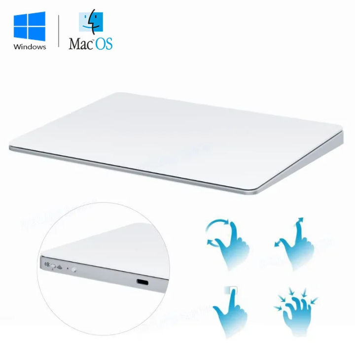 《314》Wired Wireless 2.4G Bluetooth Touchpad Trackpad Mouse Magnetic ...