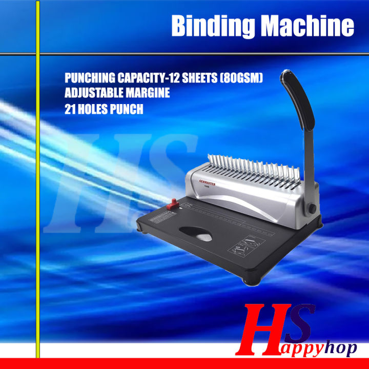 Binding Machine Comb Machine 21HOLE A4 Size | Lazada