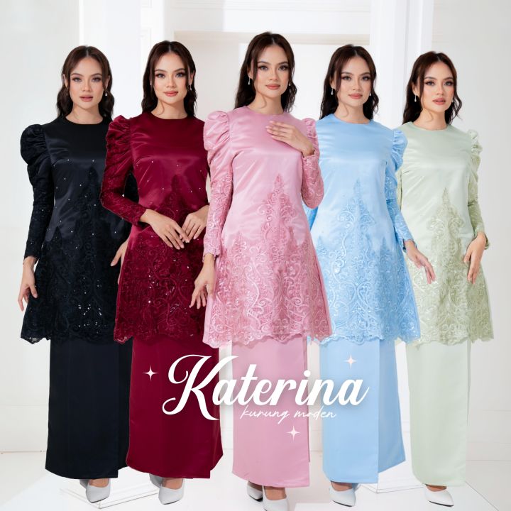 [NEESTYLE] KATERINA PLUS SIZE • Baju Raya 2024 Baju Kurung Moden Puff ...