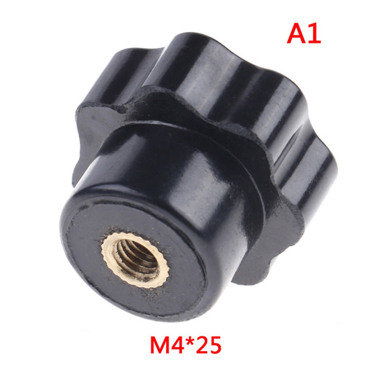 LYM Plastic M4/M5/M6/M8 female thread seven star shaped head clamping nuts knob | Lazada PH