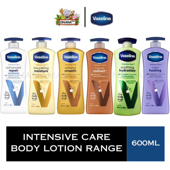 VASELINE® INTENSIVE CARE™ Advanced Repair / Calm Healing / Soothing ...