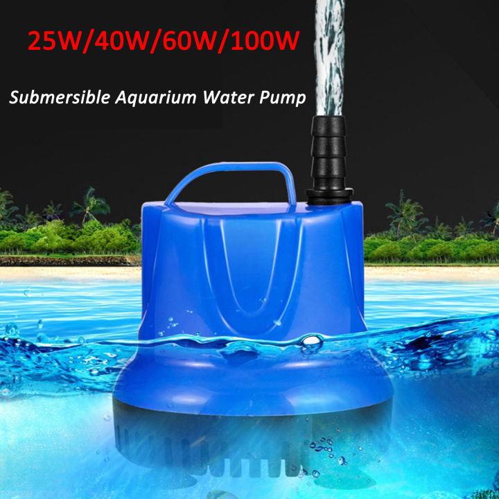 25W / 40W / 60W / 100W Hydroponic Submersible Aquarium Water Pump Cycle Filter Fish Tank ...