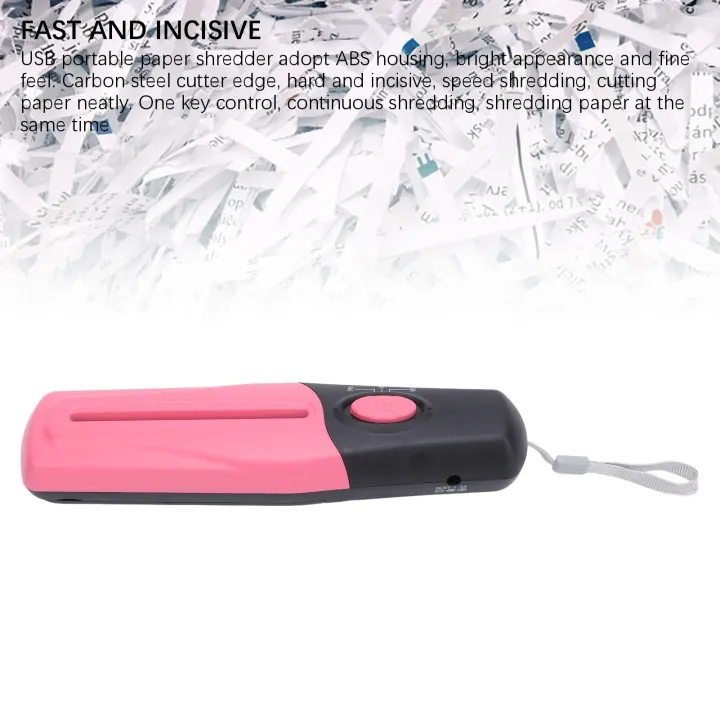 Personal Portable Handheld Paper Shredder Mini USB Electric for Office ...