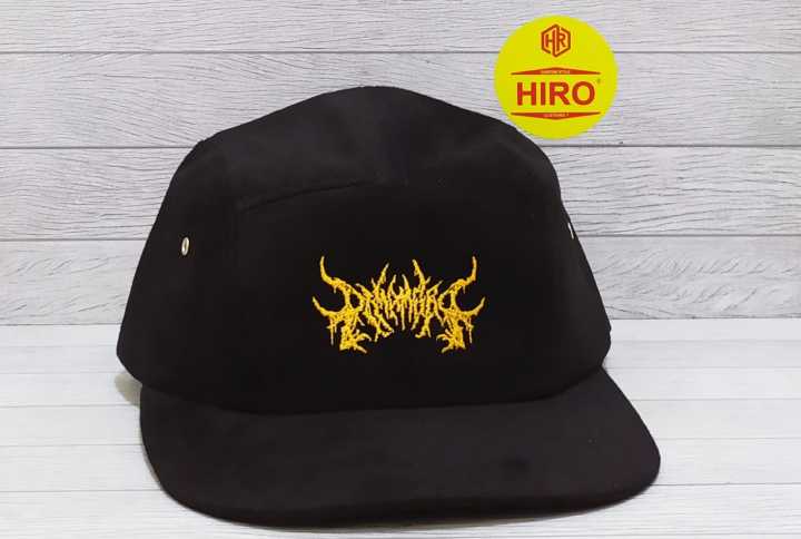Topi Snapback Bordir Lima panel New Model/Topi Distro pria/Topi Keren ...