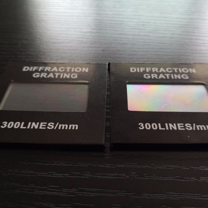 50X50mm Glass Holographic Trasmission Diffraction Grating University Spectral Decomposition ...