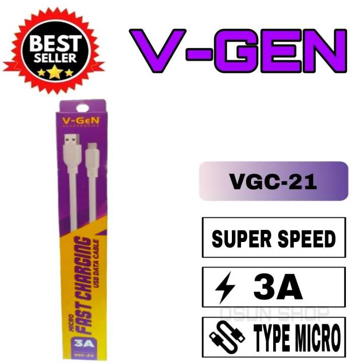 Kabel Data MicroUSB V-GeN VGC-21 Fast Charging QC 3.0 3A 1 Meter ...