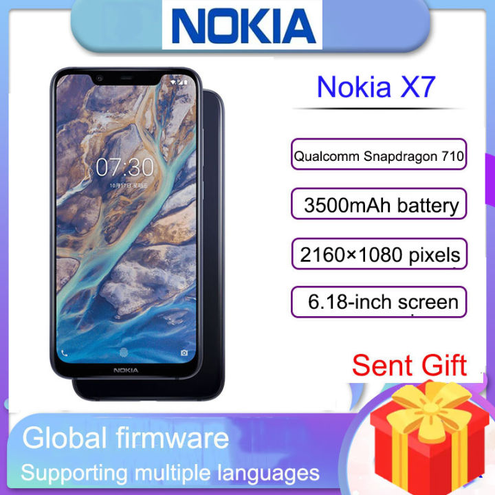 Used phone Nokia 8.1 Nokia X7 Smartphone 6.18" inches Snapdragon 710 ...
