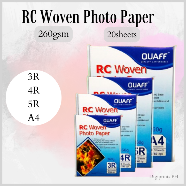 Digiprints PH - RC Woven Photo Paper | Lazada PH