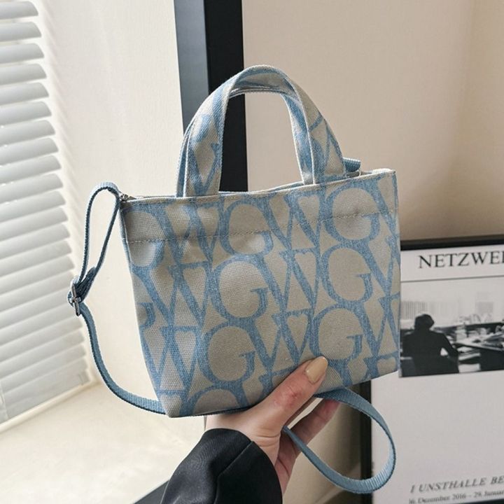 HEFEI Thai Gentlewoman Canvas Bag Printing Small Letter Tote Bag ...