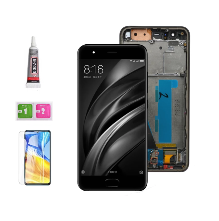 LCD with Frame For Xiaomi MI 6 MI6 LCD Display With Frame Panel Touch ...
