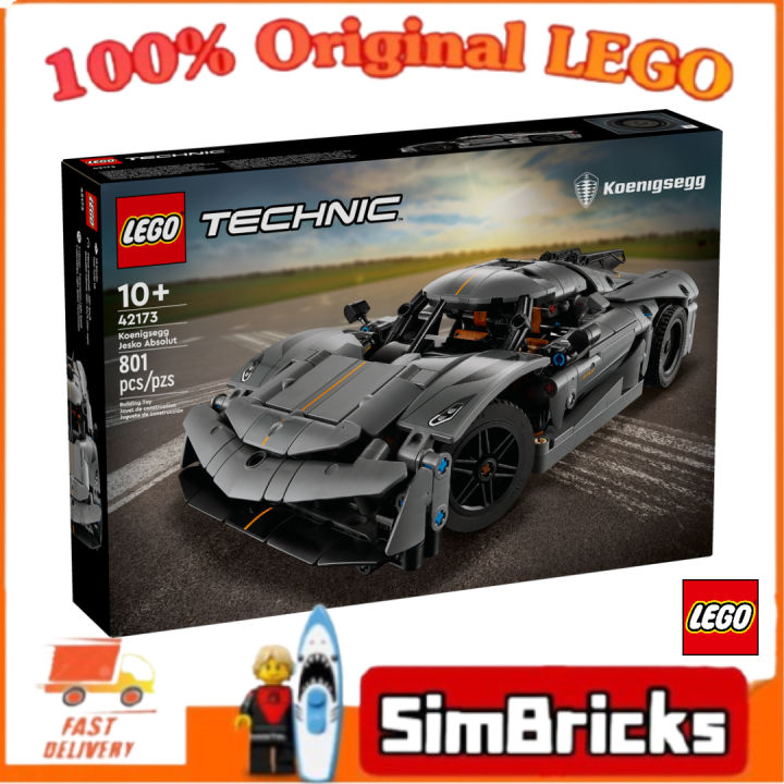 (SimBricks) LEGO 42173 Koenigsegg Jesko Absolut Grey Hypercar | Lazada