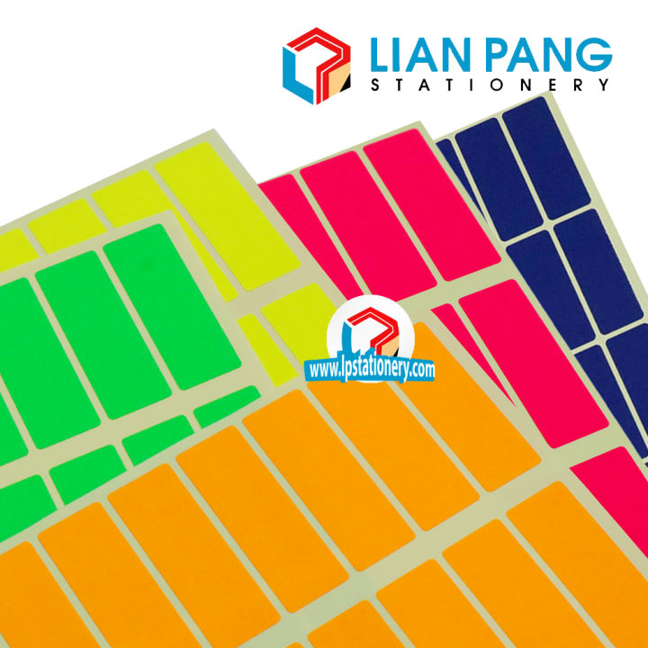 Sticker Label Rectangular Shape Colour Blue | Lazada