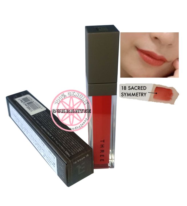 THREE Lyrical Lip Bloom 6g #18 SACRED SYMMETRY | Lazada.co.th