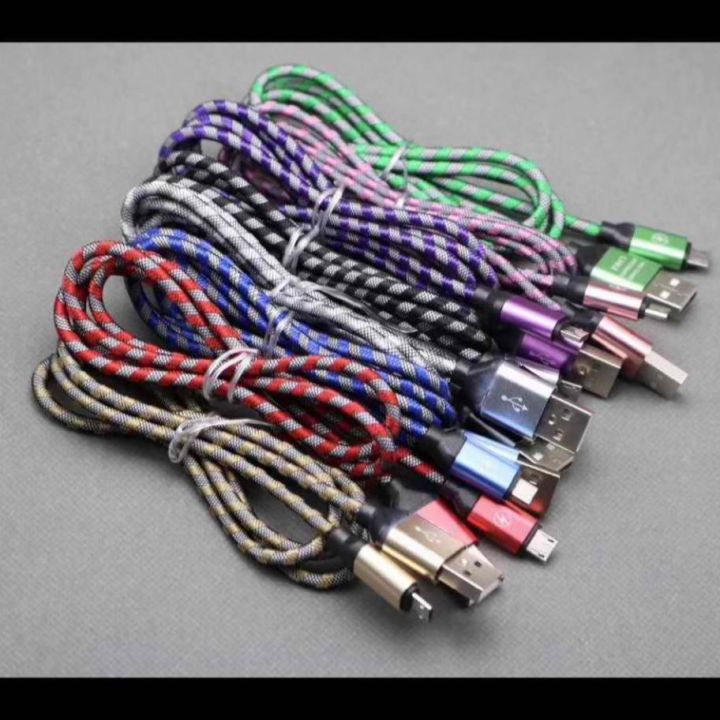 EAST GATE Braided Cable Universal Micro Fast Charging Data Cable V8（For ...