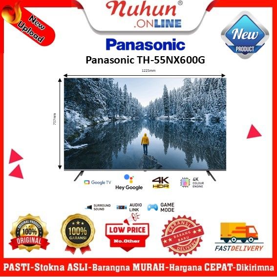 Panasonic TH-55NX600G 4K LED Google TV [55 Inch] | Lazada Indonesia