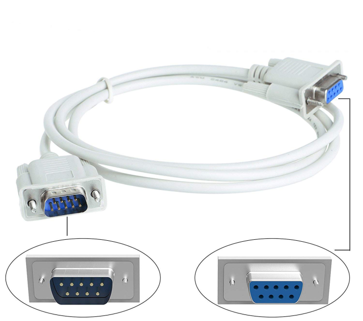 Serial RS232 9-Pin Male to Female DB9 9-Pin PC Converter Extension ...