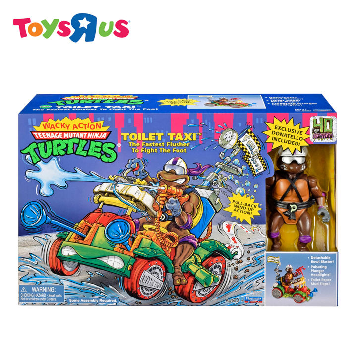 Wacky Action Teenage Mutant Ninja Turtles - Toilet Taxi with Figure ...