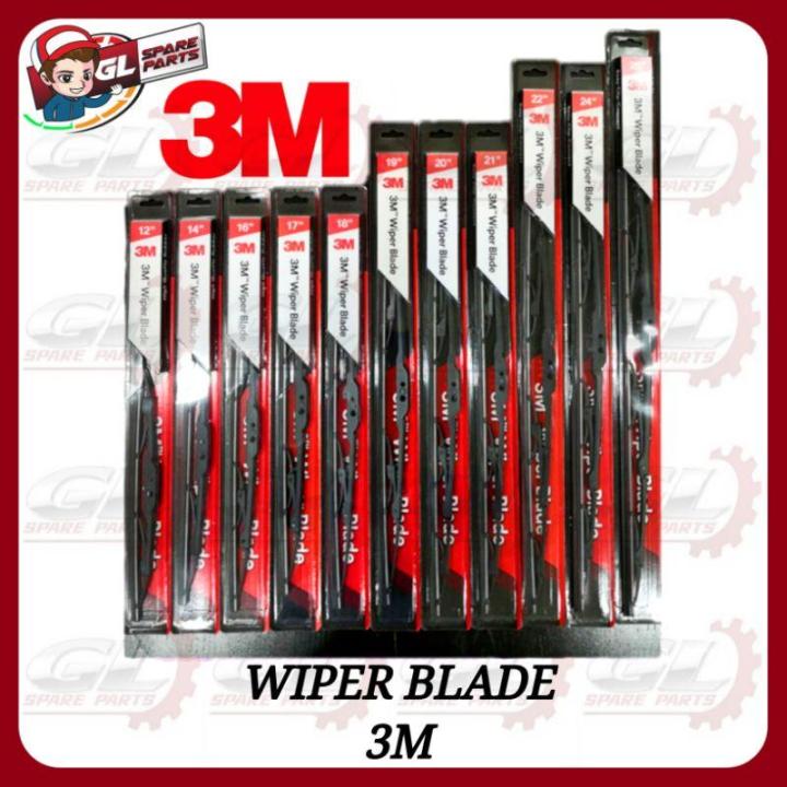 3M FRONT WIPER BLADE PERODUA MYVI VIVA ALZA KANCIL KELISA PROTON WIRA ...