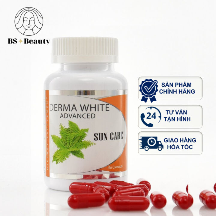Viên uống chống nắng chống oxi hóa hỗ trợ bảo vệ da Derma White Advance ...