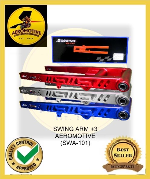 SWING ARM +3 AEROMOTIVE CNC ALLOY V1 V2 FOR RAIDER150 (SWA-101) | Lazada PH