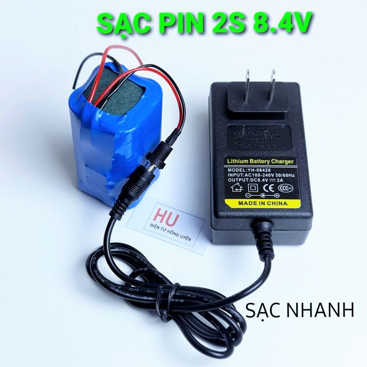 Sạc pin 2S 8.4V (sạc nhanh đầy). Sạc pin Lithium Lion 2S 7.2V-8.4V 2A ...