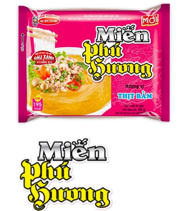 Instant Glass Noodles - 1 Packs / 1 box 24 pack MIẾN PHÚ HƯƠNG THỊT BẰM ...