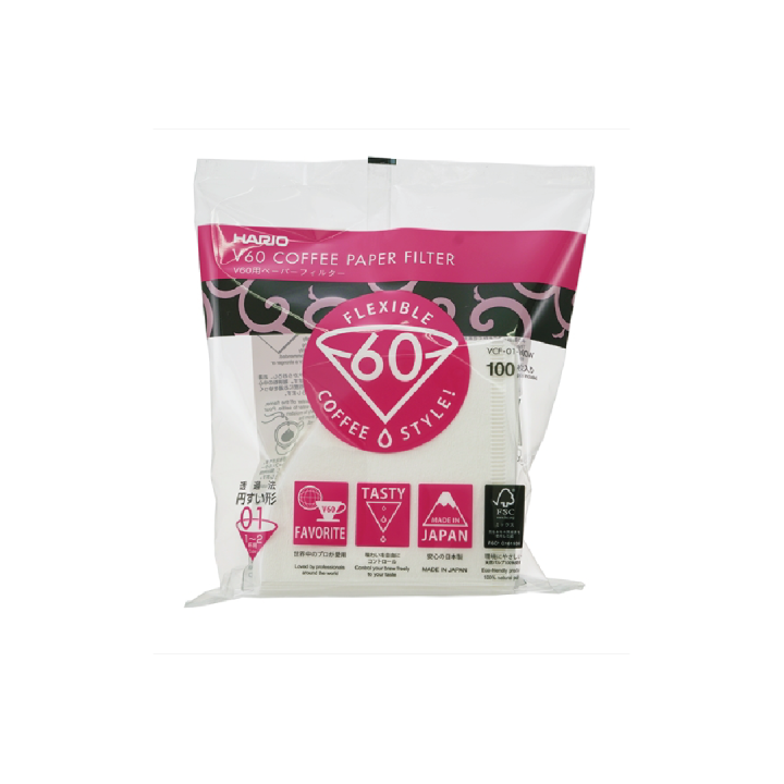 HARIO V60 FILTER PAPER PKT (WHITE) | Lazada