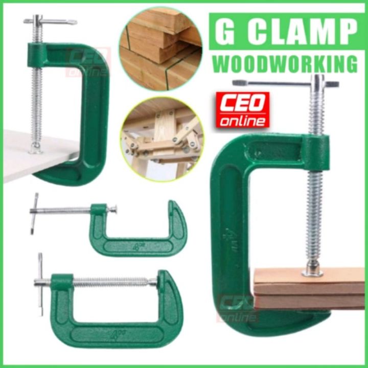 CEO 🇲🇾 Heavy Duty G Clamp Metal Carpenter Handyman Vise Grip ...