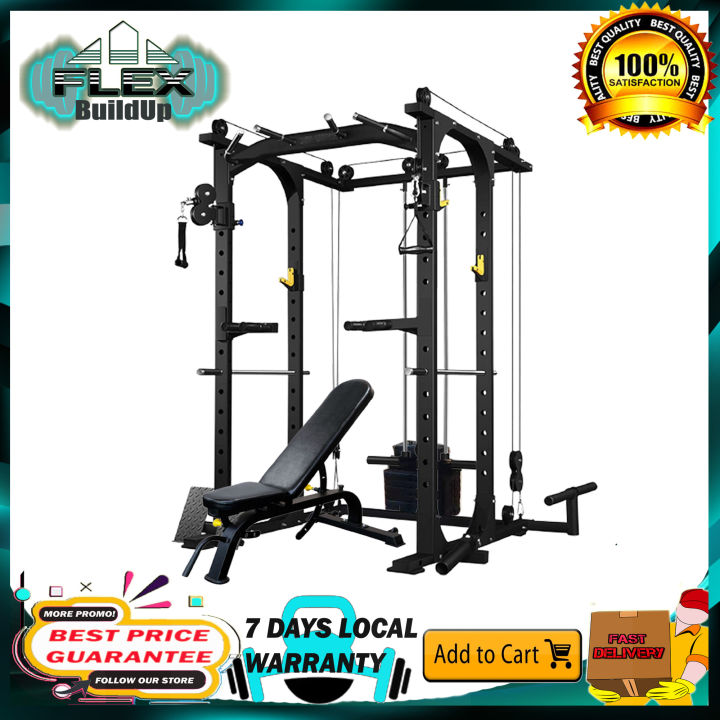 FLEX BuildUp Power Rack Multifunction with Selectorized Plate plus ...