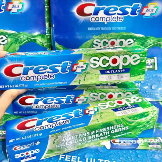 ยาสีฟัน crest complete whitening scope toothpaste 232g สุดฮิตจากอเมริกา ...
