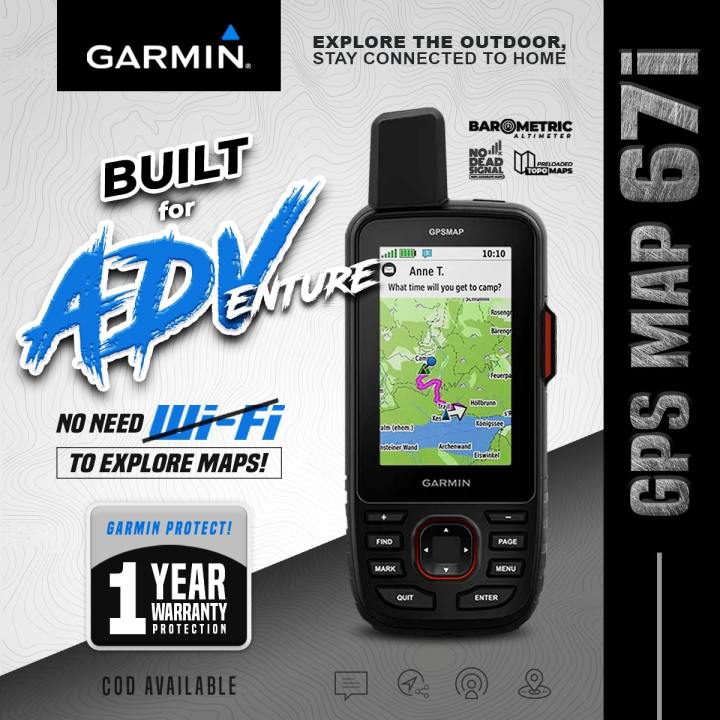 Garmin GPS MAP 67i - GPS Handheld with inReach® Satellite Technology ...