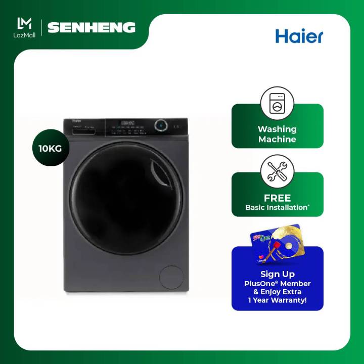 Haier 10kg Front Load Washer / Washing Machine with Super XL Drum, ABT ...