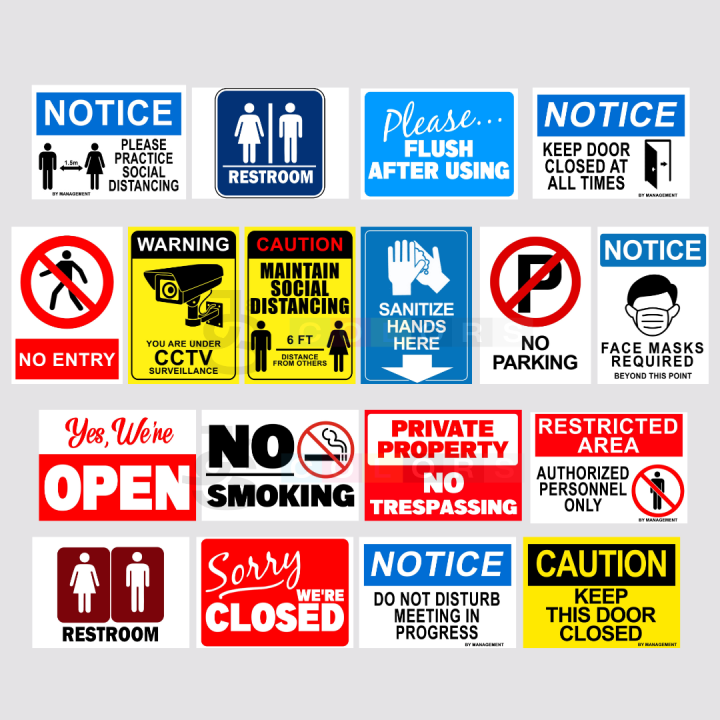 Store Signage and Display: Laminated/On Board | Lazada PH