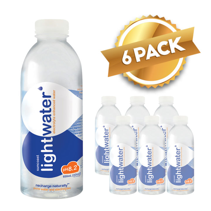 Lightwater Electrolyte Enhanced Water 650ml (Pack of 6 Bottles) | Lazada PH