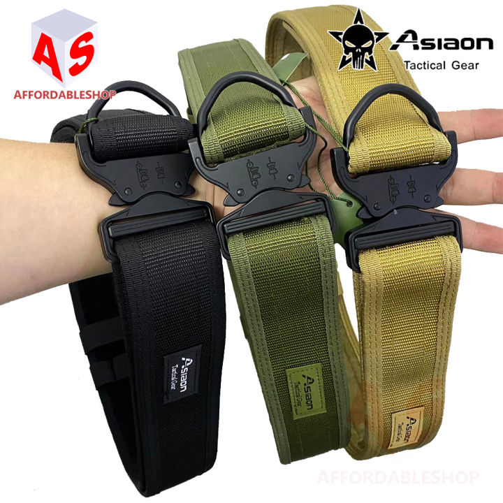 ASIAON Y-126 Model 2" Tactical Heavy Duty Belt Rig Nylon Belt Makapal ...