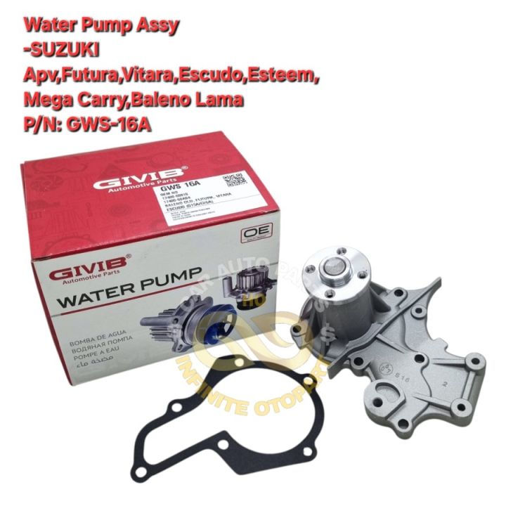 WATER PUMP POMPA AIR FUTURA INJEKSI APV MEGA CARRY BALENO NEXT-G VITARA ...