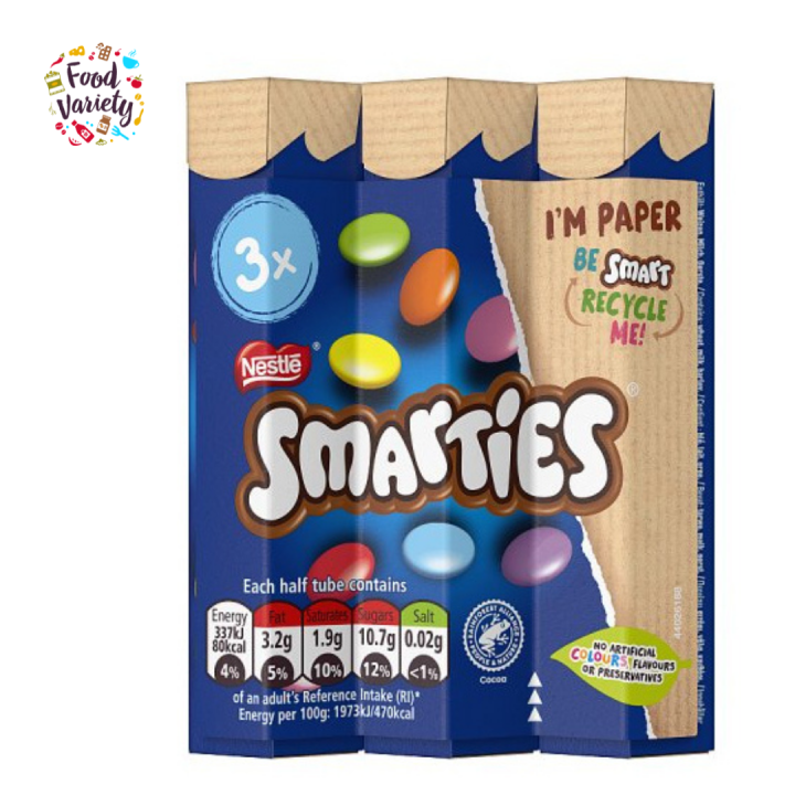 Nestle Smarties 3x34g เนสท์เล่ สมาร์ทตี้ 3x34g | Lazada.co.th