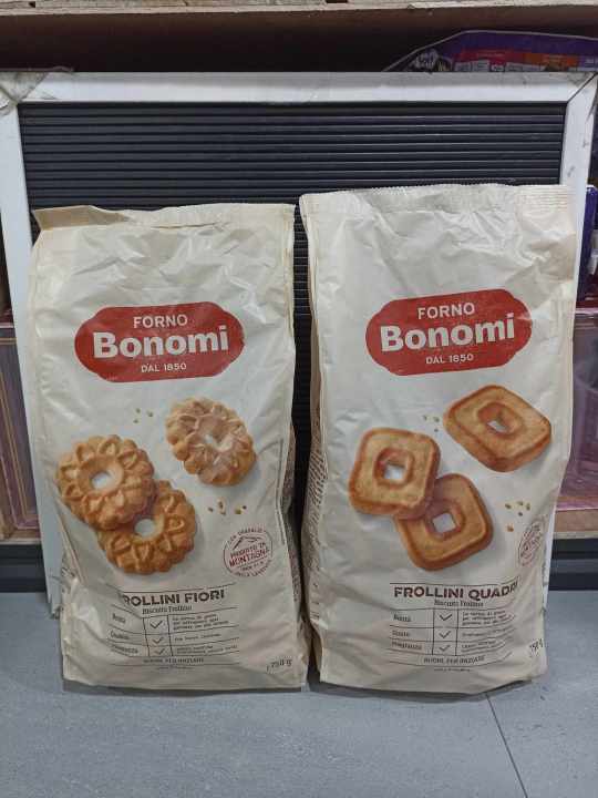 Forno Bonomi Frollini Quadri/Fiori Biscuits/Bonjoy200g 750grams | Lazada PH