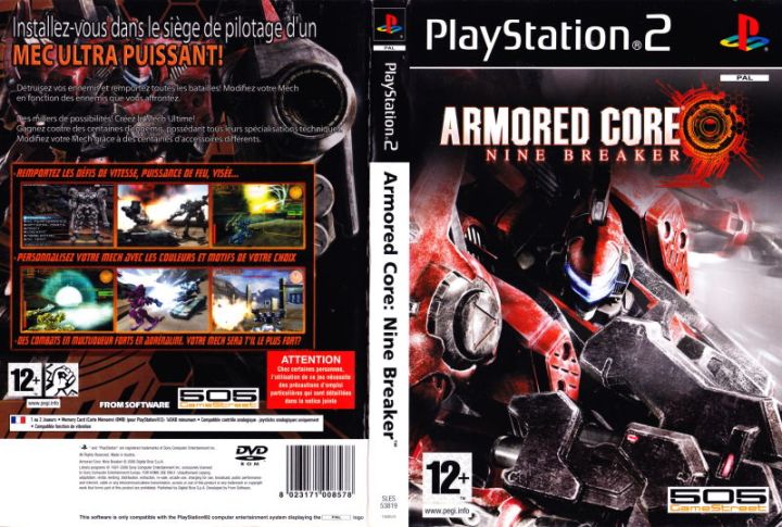 PS2 Armored Core Nine Breaker , Dvd game Playstation 2 | Lazada