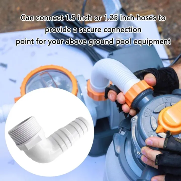 Universal Pool Bend Joint Leak Proof Solid 90 Degrees Bend Connection ...