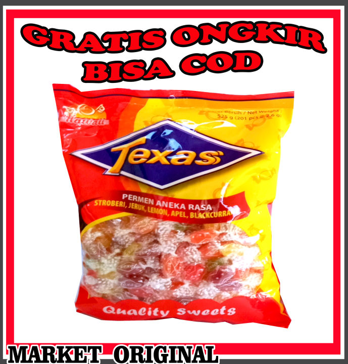 PERMEN TEXAS ISI 201 PCS PERMEN HAWAII / PERMEN ANEKA RASA BUAH ...