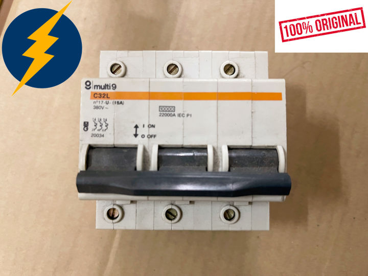 Merlin Gerin 20034 MCB - circuit breaker - C32L 10KA - 3POLE - 15AMP ...