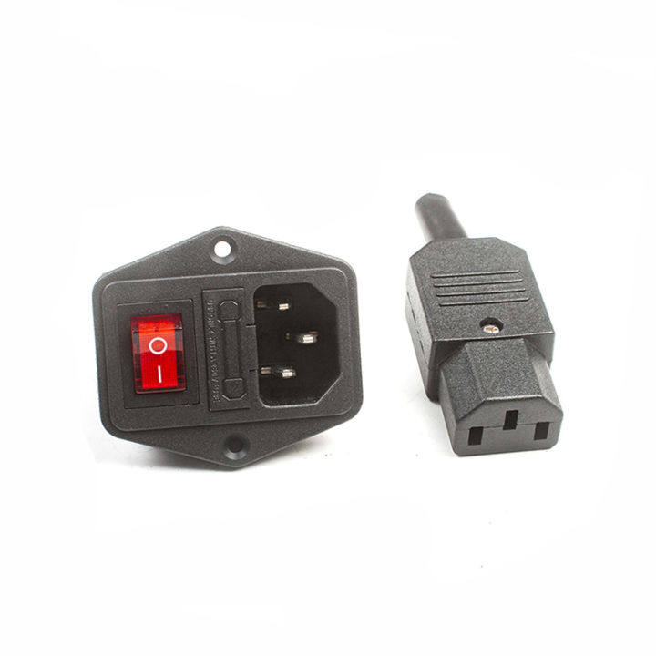 1pcs, AC Power Socket Plug 10A 250V 3-Pin With FUSE SWITCH | Lazada ...