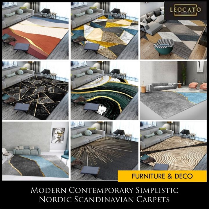 Modern Nordic Carpet With 2 Different Sizes And Multiply Designs ...