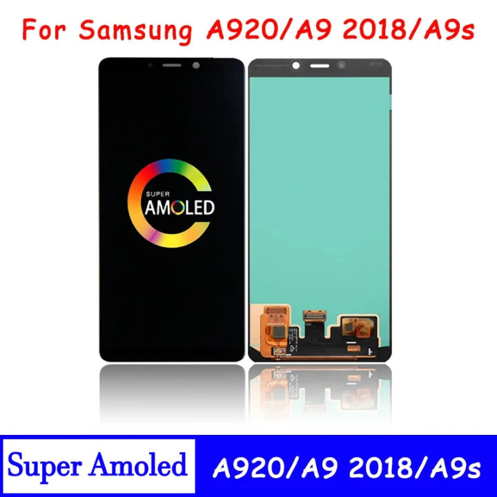 จอแอลซีดีขนาดเล็กสำหรับ A9 Samsung A9s 2018จอแอลซีดี A9ดาว SM-A920F /Ds ...