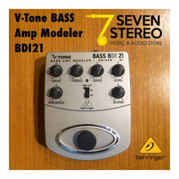 Behringer Bdi21 Bass Preamp Stompbox With Di Recording Out [ Bdi 21 ...