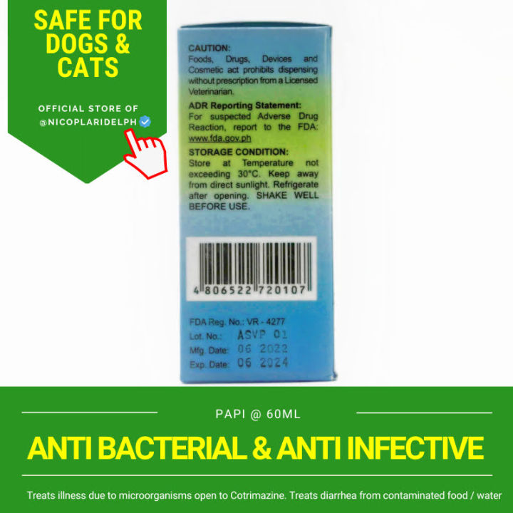 Papi Scour Antibacterial for Diarrhea, Intestinal and Bacterial ...