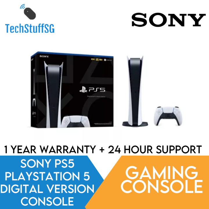 Sony PS5 - PlayStation 5 Console Digital Version Gaming Console 8K HDR ...
