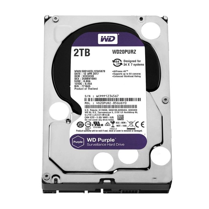 Hikvision WD Purple 2TB Surveillance Hard Disk Drive WD20PURX | Lazada PH